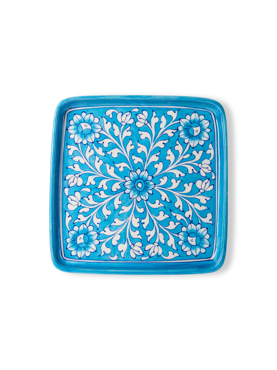 Blue Pottery Bathroom Set of 5 pieces – NEERJA INTERNATIONAL INC