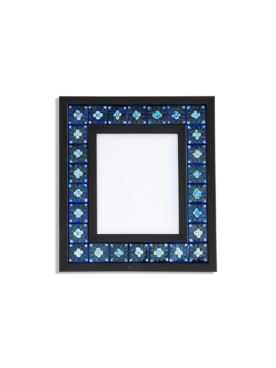 NEERJA BLUE POTTERY PHOTO FRAME BIG BLUE COLOR – NEERJA INTERNATIONAL INC