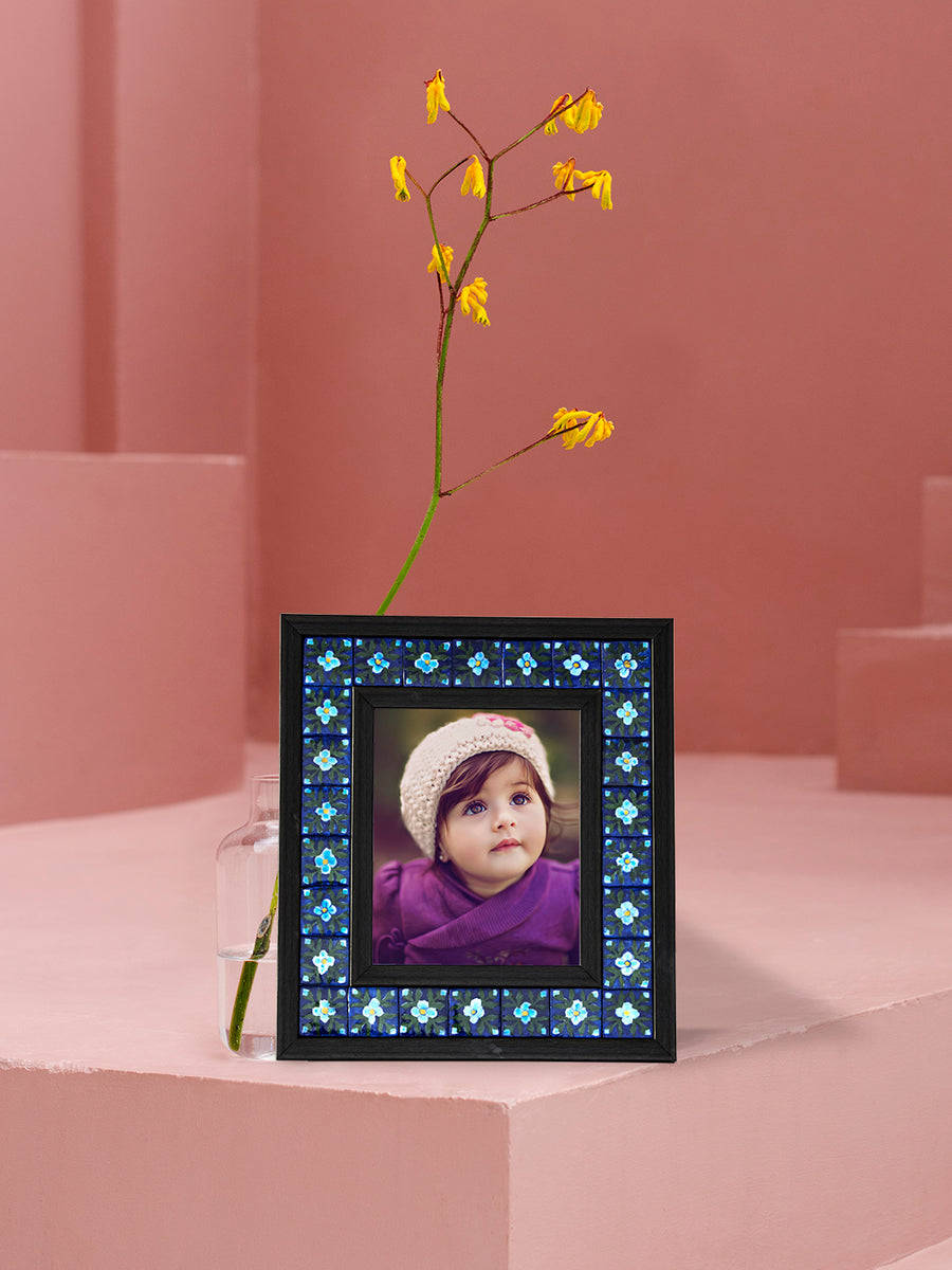 NEERJA BLUE POTTERY PHOTO FRAME BIG BLUE COLOR – NEERJA INTERNATIONAL INC