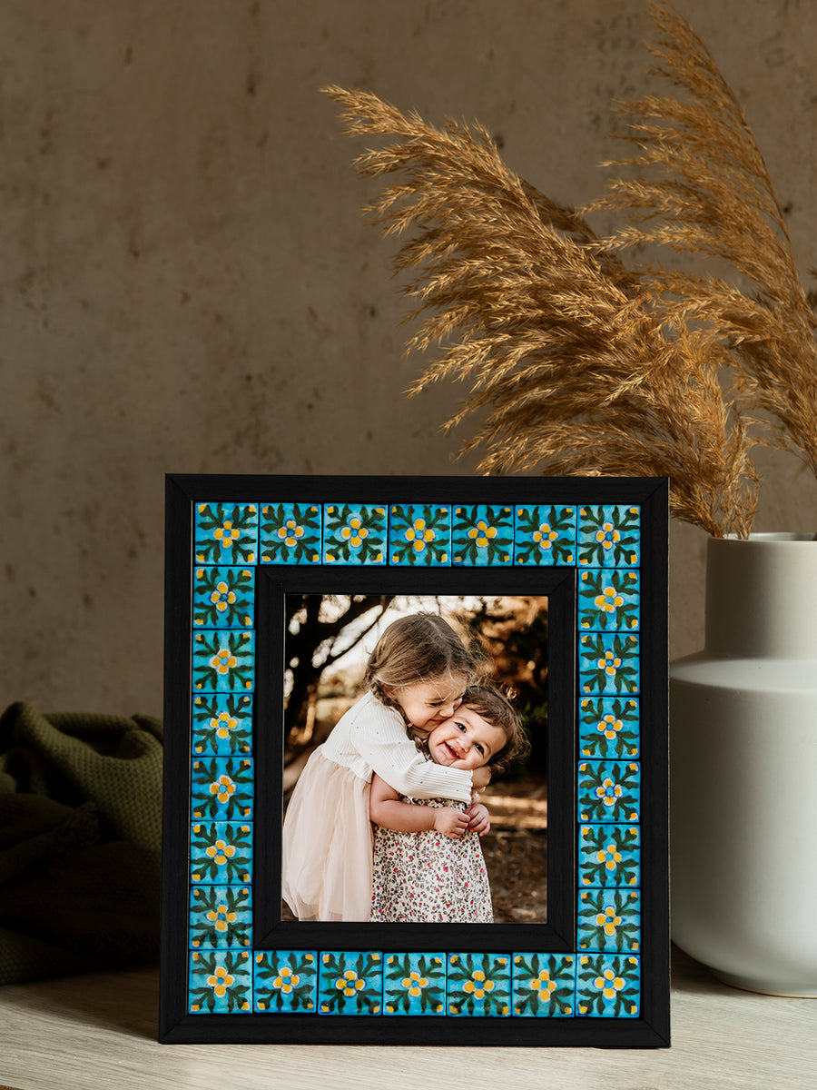 NEERJA BLUE POTTERY PHOTO FRAME BIG TURQUOISE COLOR – NEERJA ...