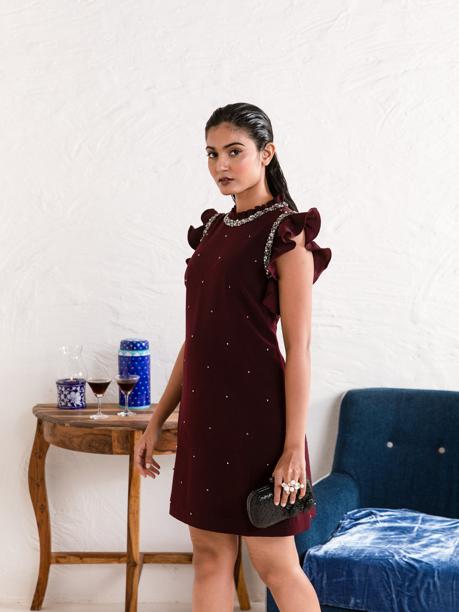 Exquisite Stone & Pearl Hand Work Dress (AVAILABLE IN 2 COLOURS ...