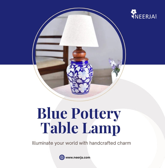 Neerja's Famous Blue Pottery Tiles, Knobs, Beads, Plates, Lamps etc ...