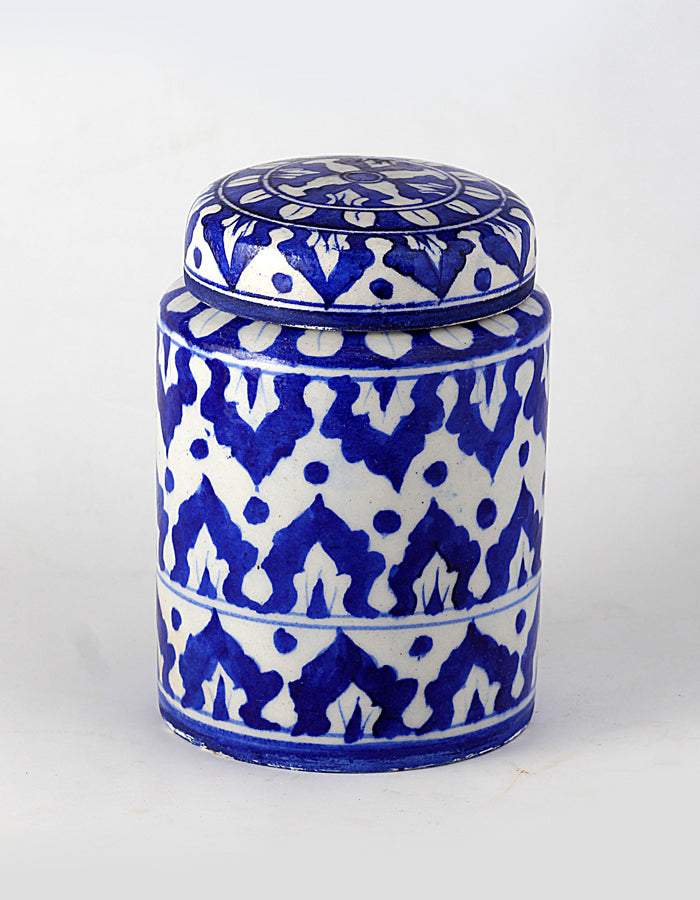 Exclusive Handmade Blue and White Geometric Color design 5 Burney ...