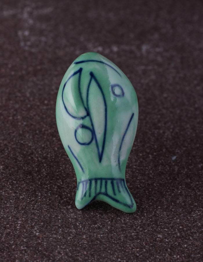 Lime Green Fish Ceramic Cabinet Knob – NEERJA INTERNATIONAL INC