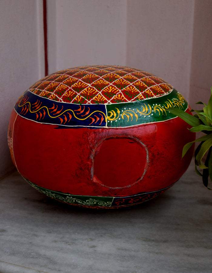 New Iron Pot Hand Painted 21'' – NEERJA INTERNATIONAL INC