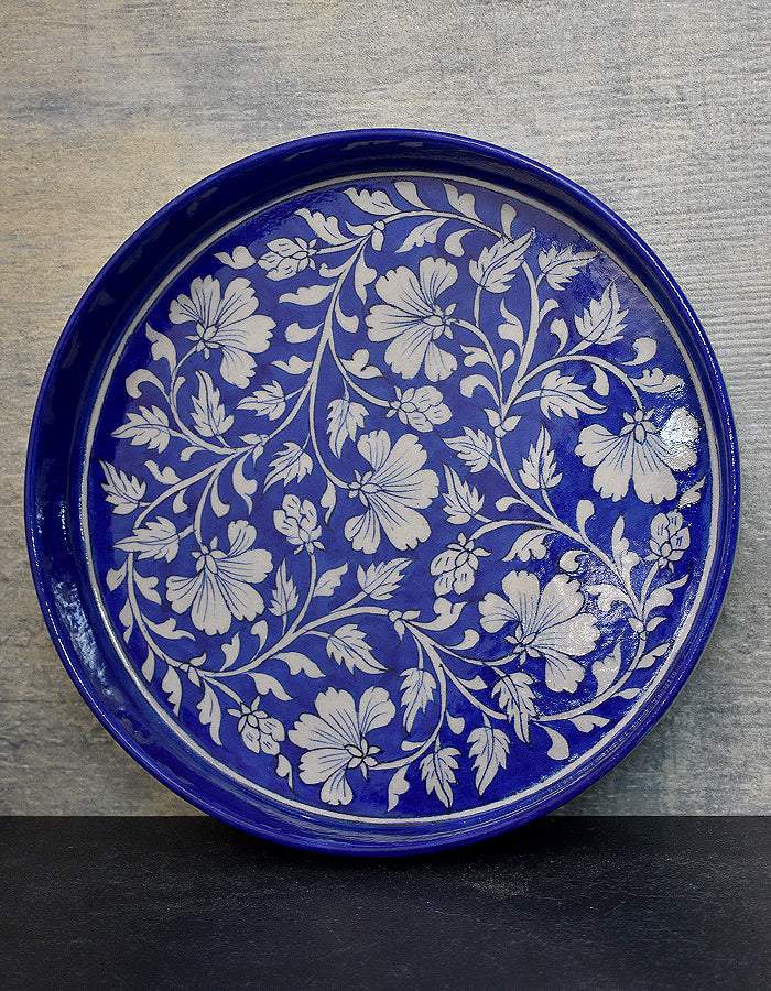 Neerja Blue Pottery Ekbana 12 Blue & White Floral Motif – NEERJA ...