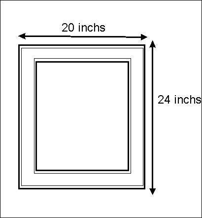 Blue Base Turquoise Floral Tile Mirror 20x24 inch – NEERJA ...