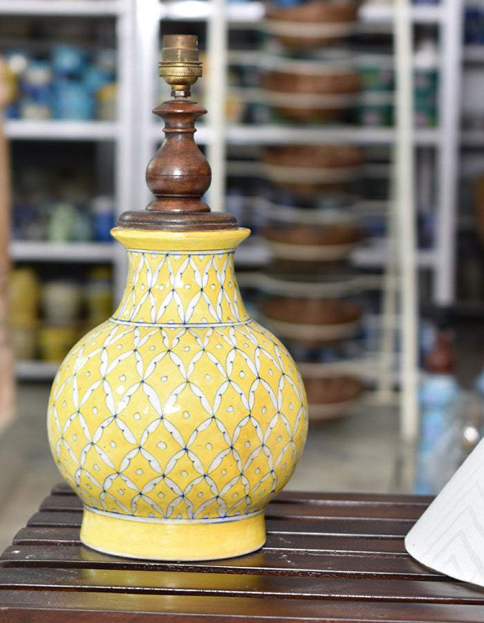 Matka Lamp 8 yellow Geometric (shade is not included). – NEERJA ...