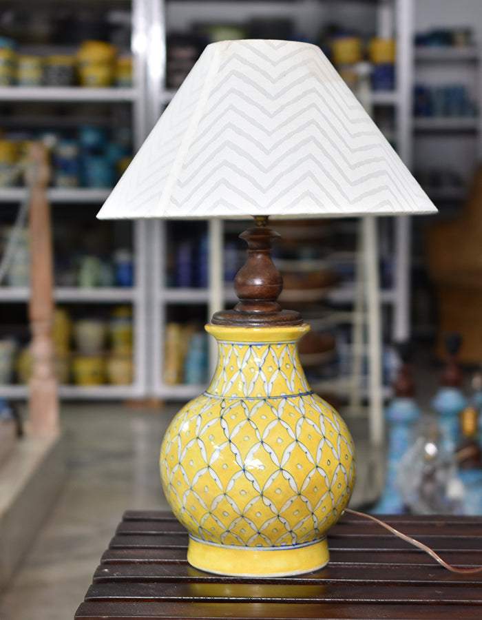 Matka Lamp 8 yellow Geometric (shade is not included). – NEERJA ...